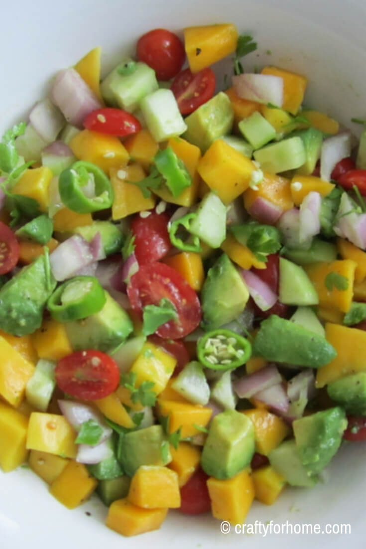 Mango Avocado Salsa | Crafty For Home