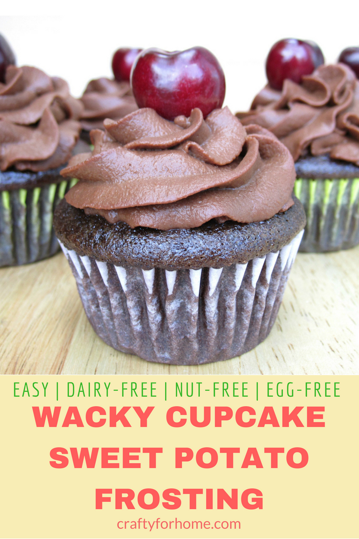 Wacky Cupcake With Sweet Potato Frosting | Crafty For Home