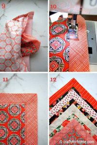 Self Binding Cloth Napkins Tutorial | Crafty For Home