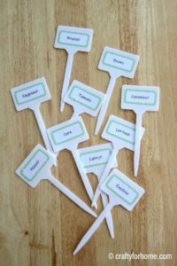 Free Printable Vegetable Plant Markers | Crafty For Home