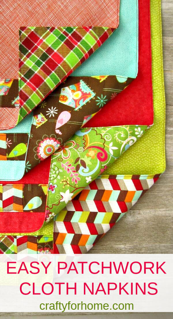 Easy Patchwork Cloth Napkins | Crafty For Home