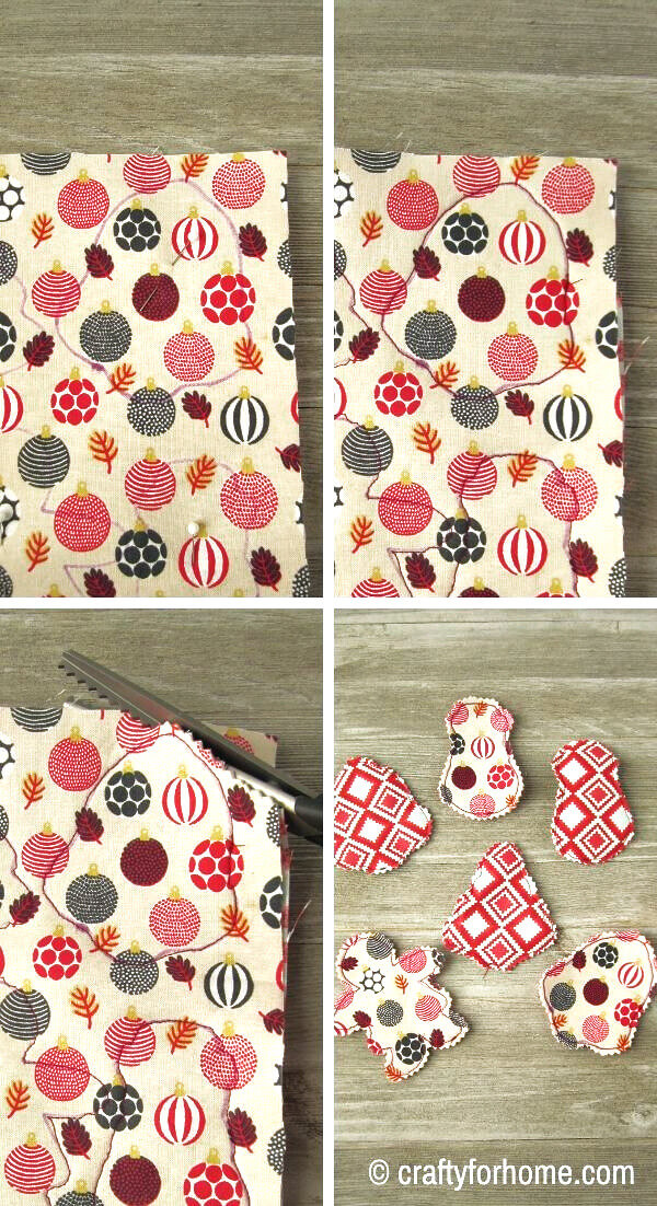 Easy Fabric Christmas Ornaments Tutorial With Free Pattern | Crafty For ...