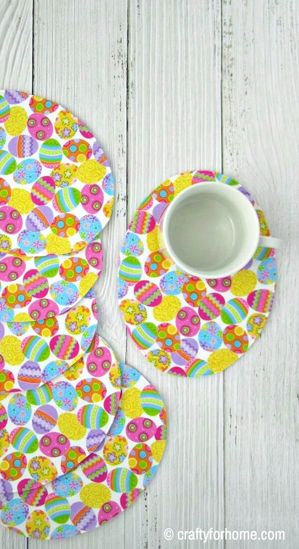 Easy Oval Mug Rug Tutorial | Crafty For Home