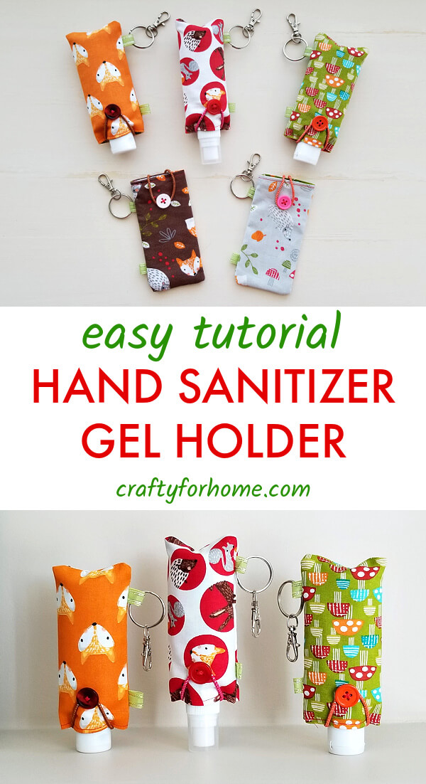 Easy Fabric Hand Sanitizer Holder | Crafty For Home