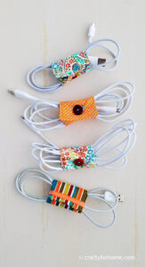 DIY Fabric Cord Holder Tutorial | Crafty For Home