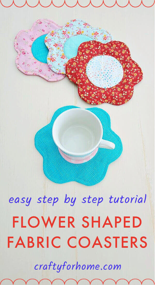 Flower-Shaped Fabric Coasters: Easy Tutorial | Crafty For Home