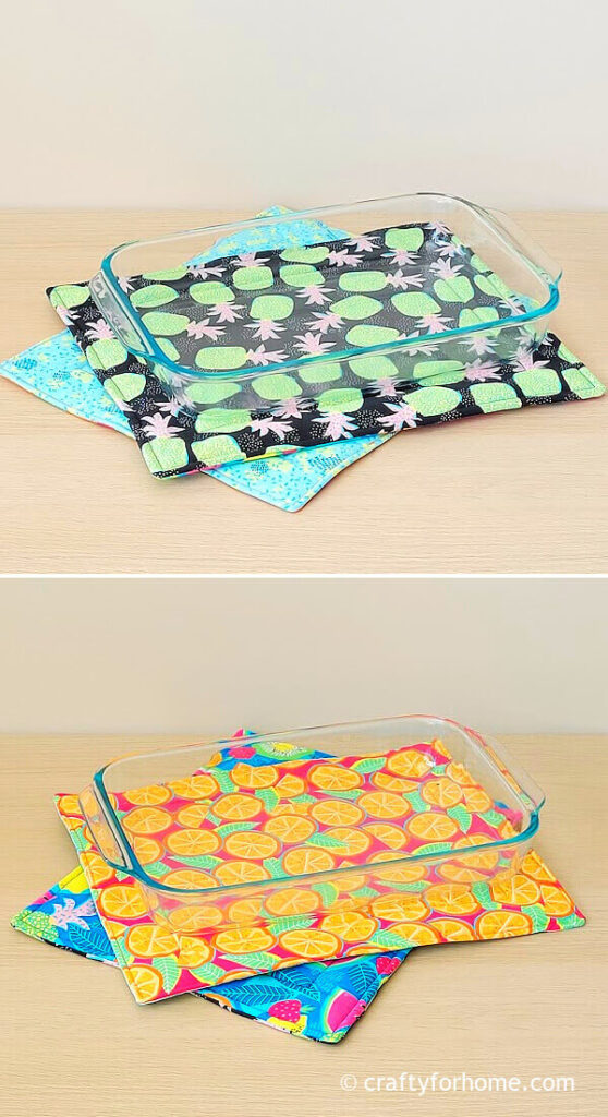 No Binding Large Hot Pad For Casserole Dish: Easy Tutorial | Crafty For ...