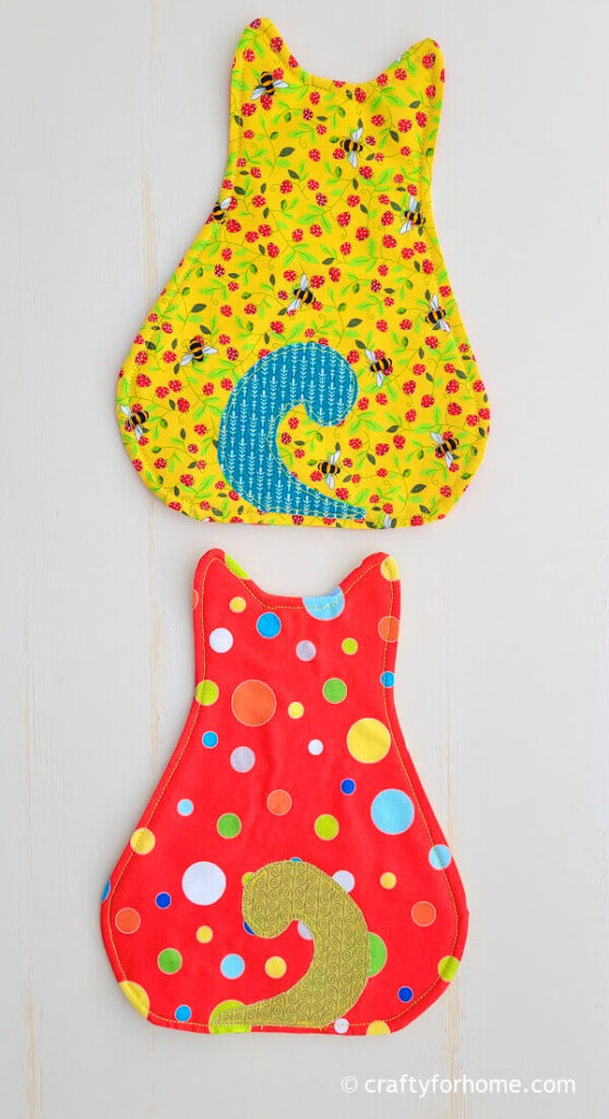 Cat Shaped Coaster Mug Rug Tutorial | Crafty For Home