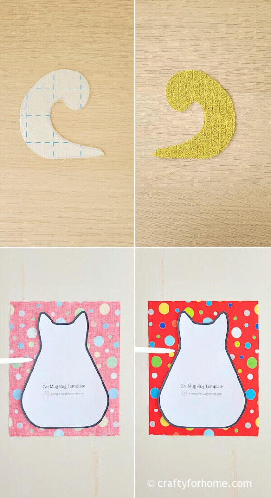 Cat Shaped Coaster Mug Rug Tutorial | Crafty For Home