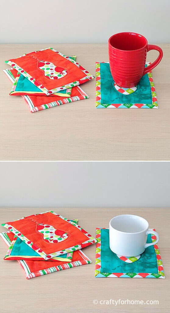 Christmas Holiday Ornament Mug Rug Tutorial | Crafty For Home