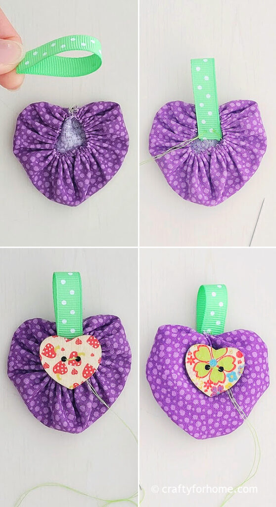 Heart-Shaped Fabric Yo Yo Tutorial | Crafty For Home