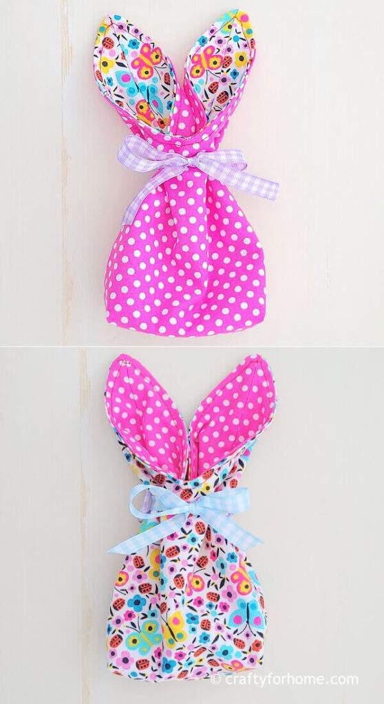 Easter Bunny Treat Bags With Easy Tutorial | Crafty For Home