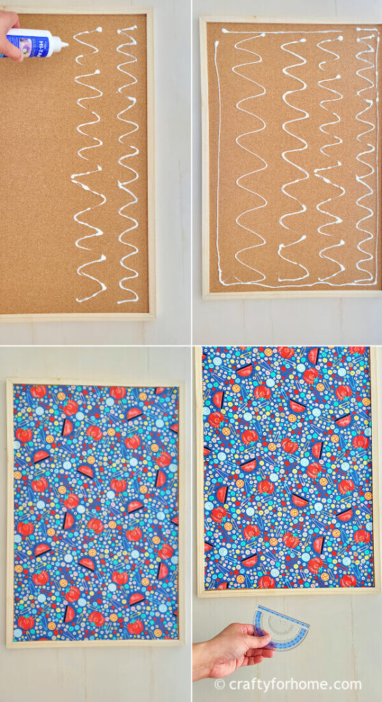 DIY Fabric Covered Cork Board: Easy Makeover Idea | Crafty For Home