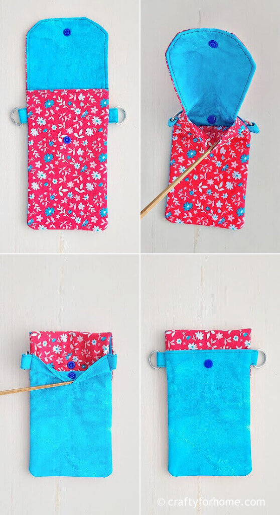 DIY Crossbody Cell Phone Bag Tutorial | Crafty For Home