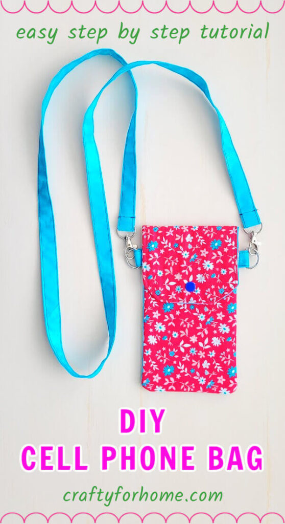 DIY Crossbody Cell Phone Bag Tutorial | Crafty For Home