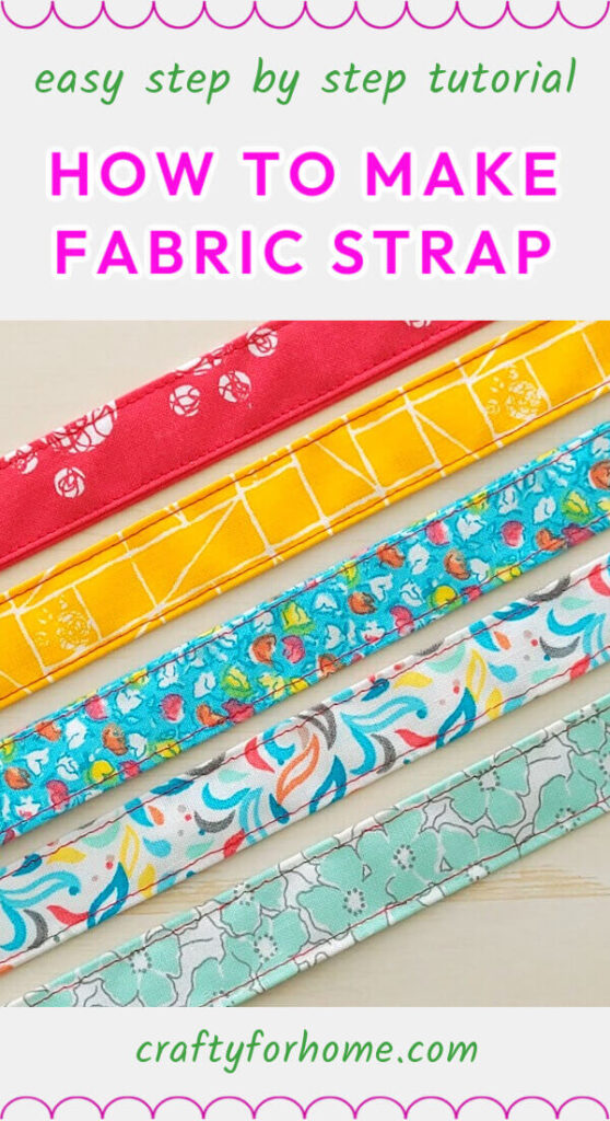 DIY Fabric Strap Tutorial | Crafty For Home