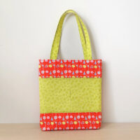 Easy Library Tote Bag Tutorial With Pocket | Crafty For Home