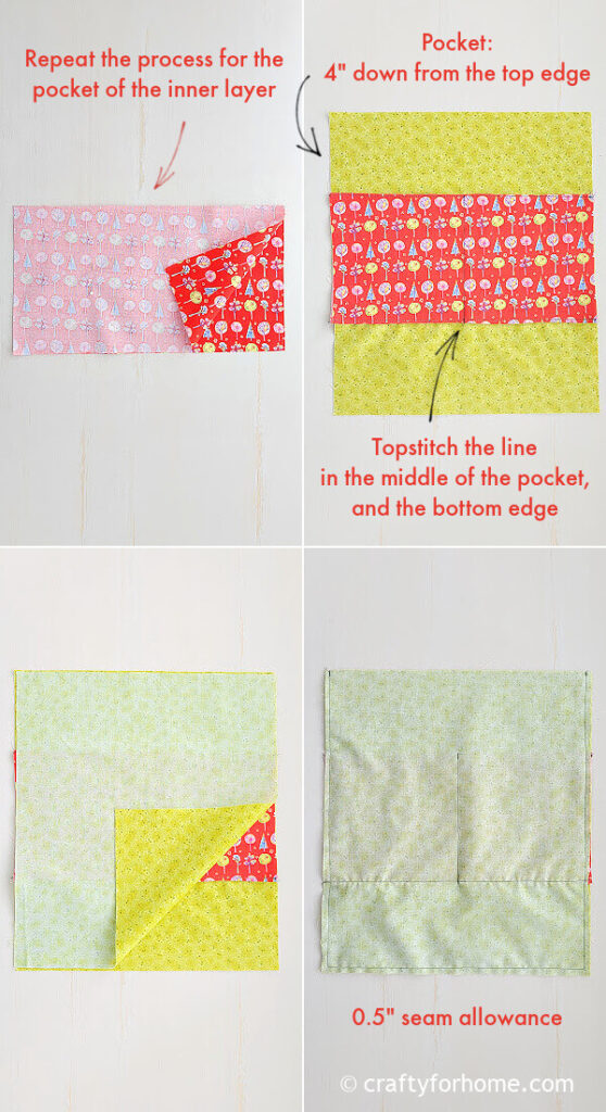 Easy Library Tote Bag Tutorial With Pocket | Crafty For Home