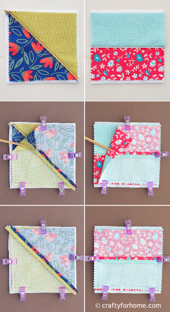 Easy Quilted Color Block Coaster Tutorial | Crafty For Home