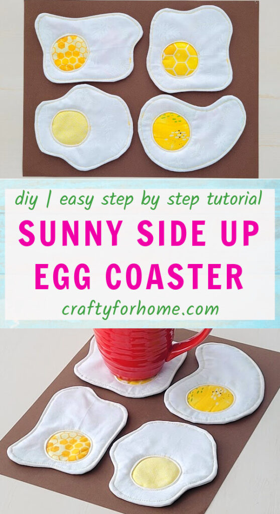 Sunny Side Up Egg Coaster Tutorial | Crafty For Home