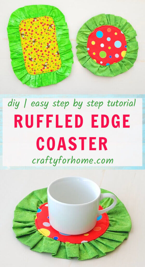 DIY Ruffled Coaster Tutorial | Crafty For Home