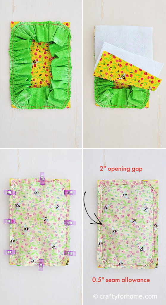 DIY Ruffled Coaster Tutorial | Crafty For Home