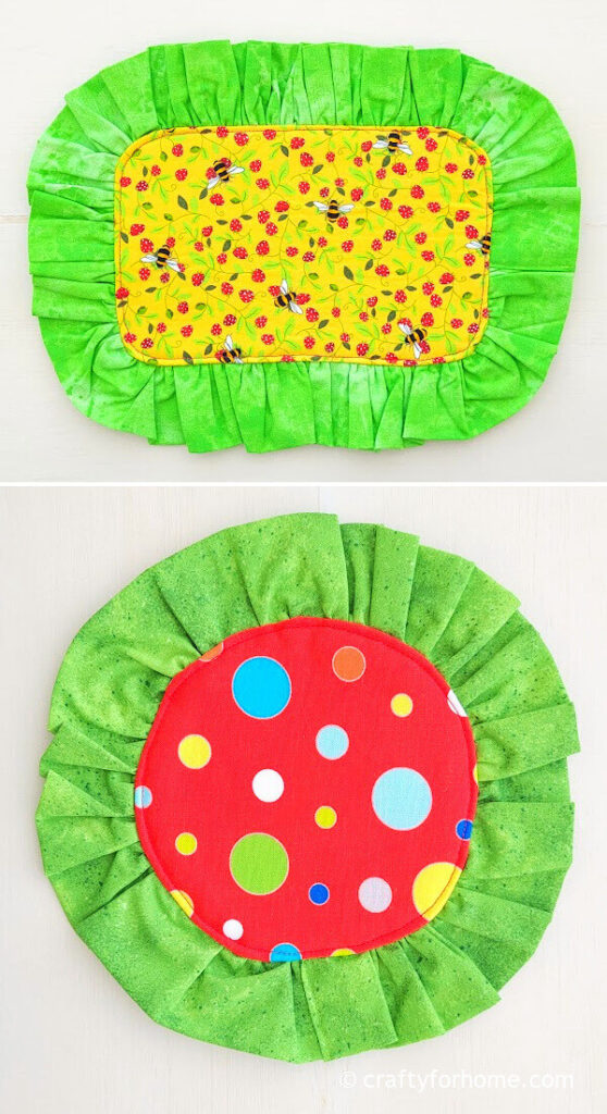 DIY Ruffled Coaster Tutorial | Crafty For Home