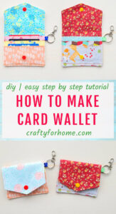 Card Wallet Sewing Tutorial | Crafty For Home