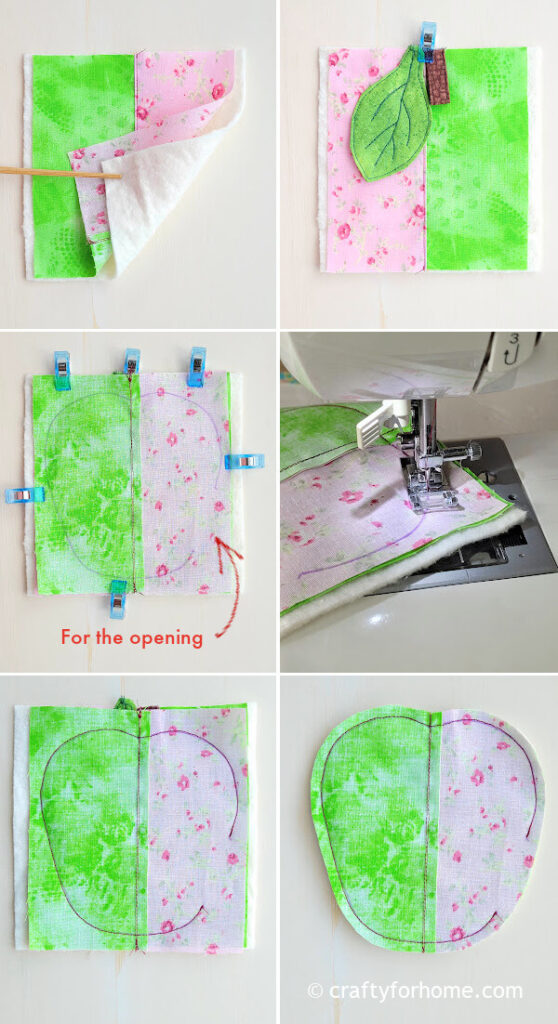 DIY Apple Coaster Sewing Tutorial | Crafty For Home