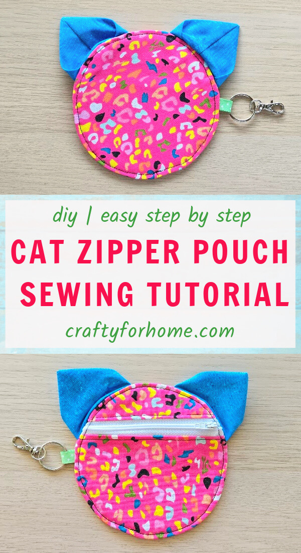Cat Coin Pouch With Zipper Tutorial | Crafty For Home