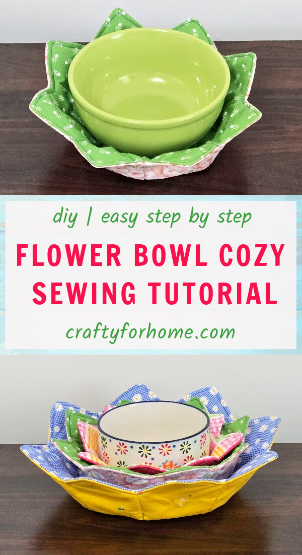 How To Make DIY Flower Bowl Cozy | Crafty For Home