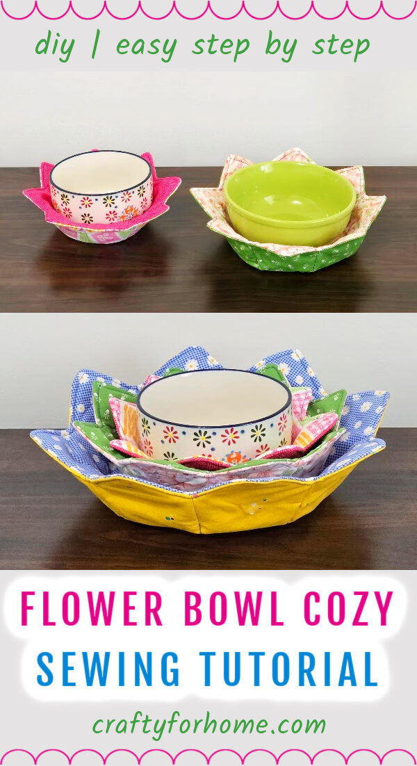 How To Make DIY Flower Bowl Cozy | Crafty For Home