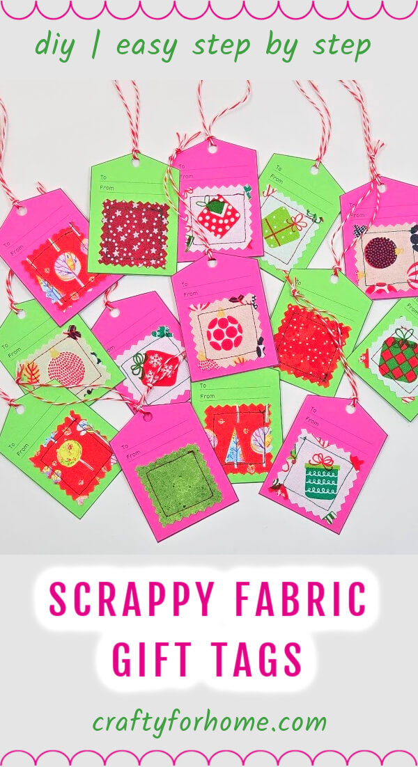 Easy Fabric Gift Tags Tutorial | Crafty For Home