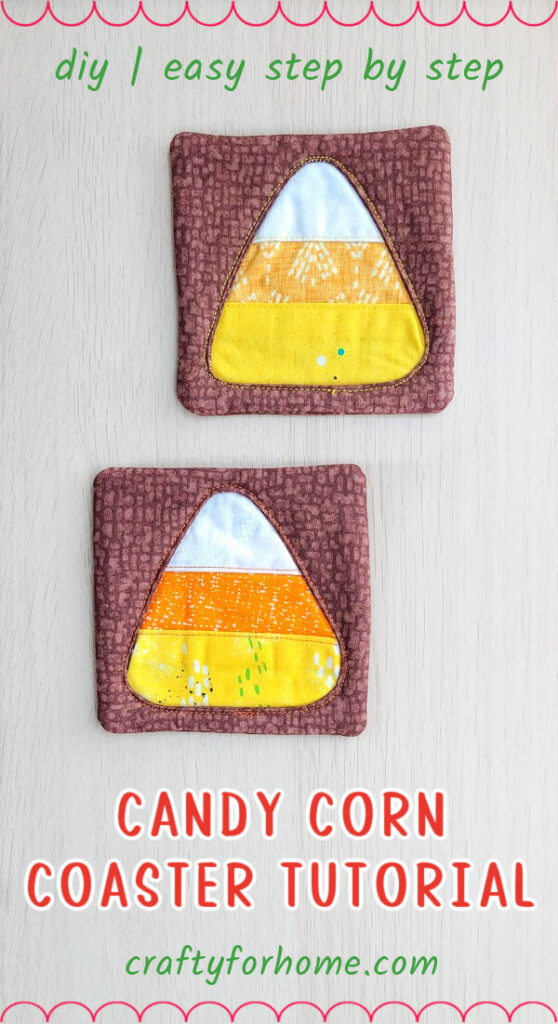DIY Candy Corn Coaster | Crafty For Home