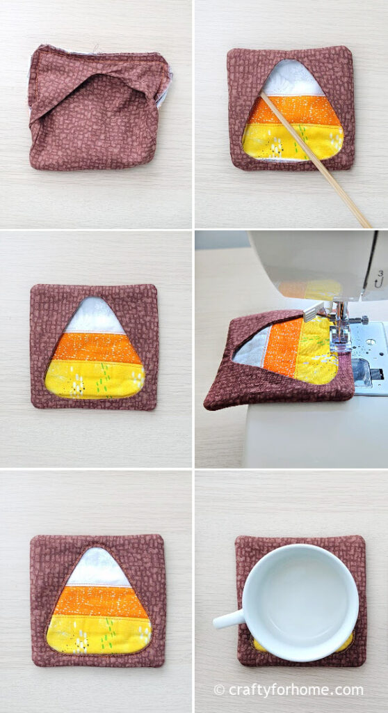 DIY Candy Corn Coaster | Crafty For Home