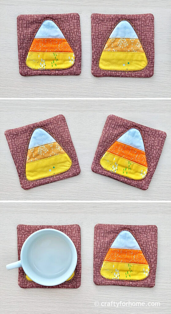 DIY Candy Corn Coaster | Crafty For Home