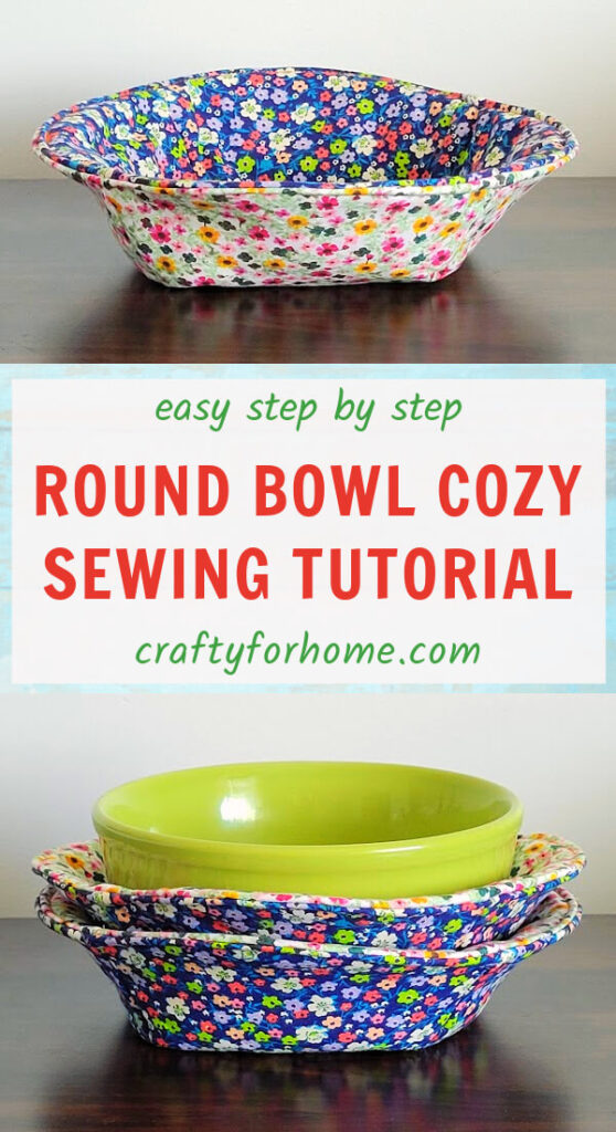 DIY Round Bowl Cozy Tutorial | Crafty For Home