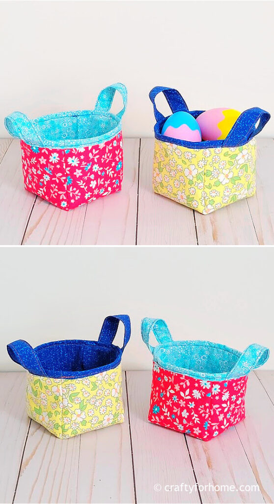 Mini Fabric Basket Tutorial | Crafty For Home